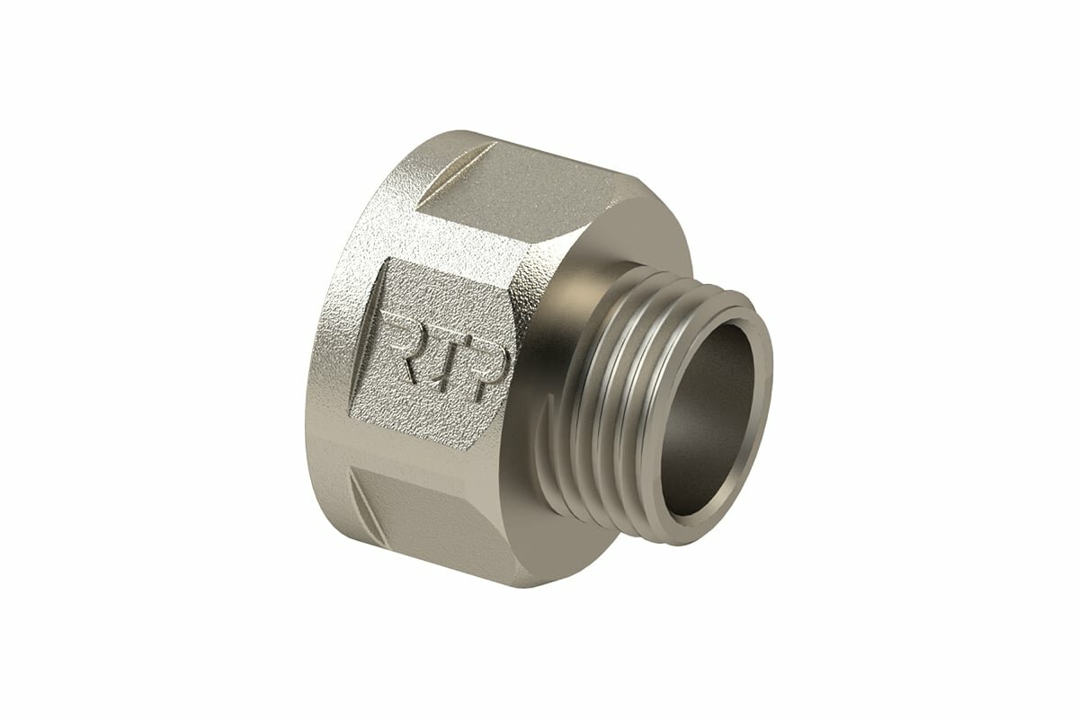RTP переходник G 1 1/4'х1' с резьбой G, Уп. 38415, прочное соединение для труб