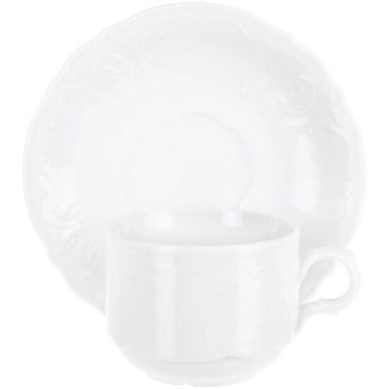 Чашка Bernadotte 240 мл. с блюдцем 150 мм низкая (набор 6 шт.)