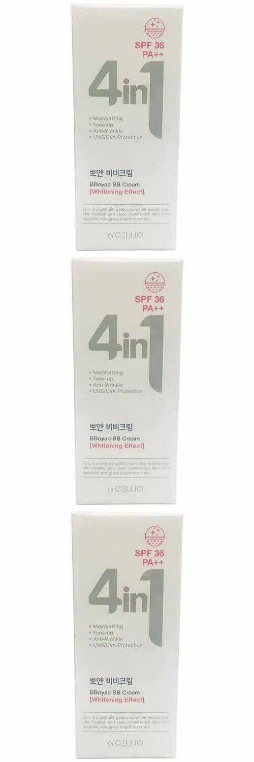 Dr.CELLIO Крем ББ для лица Bboyan BB Cream 4 IN 1, 3 шт.