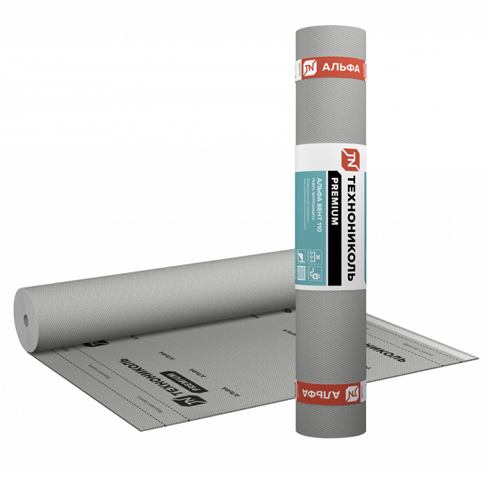Гидро-ветрозащитная диффузионная мембрана технониколь альфа вент 110