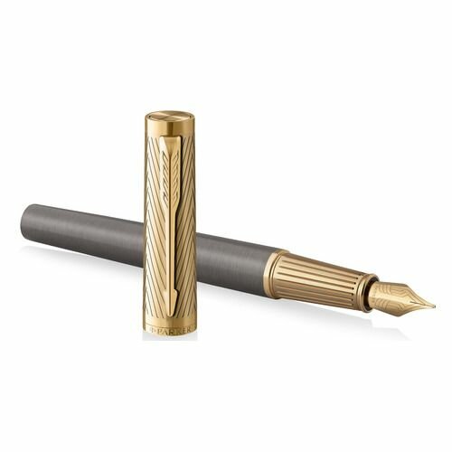 Ручка перьев. Parker Ingenuity Pioneers F571 (2200949) Arrow Grey GT F подар. кор.