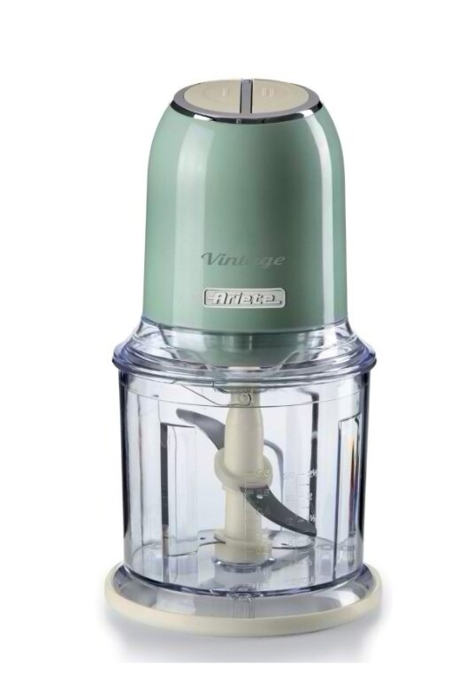 Блендер Ariete Chopper Vintage 438/04, 400 Вт, 2 скорости, cream/green