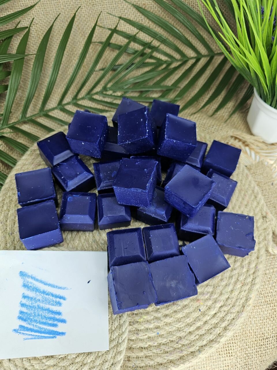 Краситель жирорастворимый для свечей и мыла 1000 грамм Синий