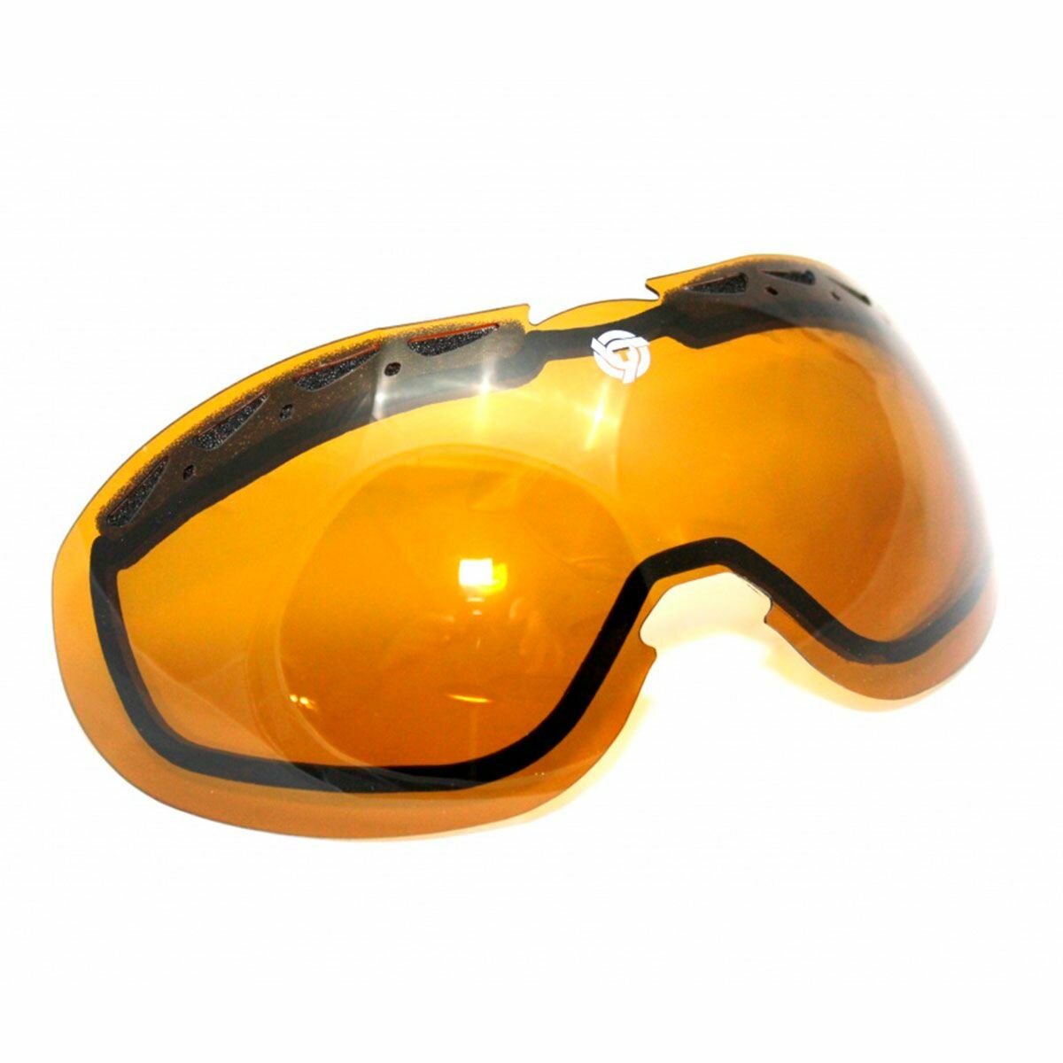 Стекло для очков TRIPLE 9 SWONK двойное, с поляризацией из поликарбоната, желтый