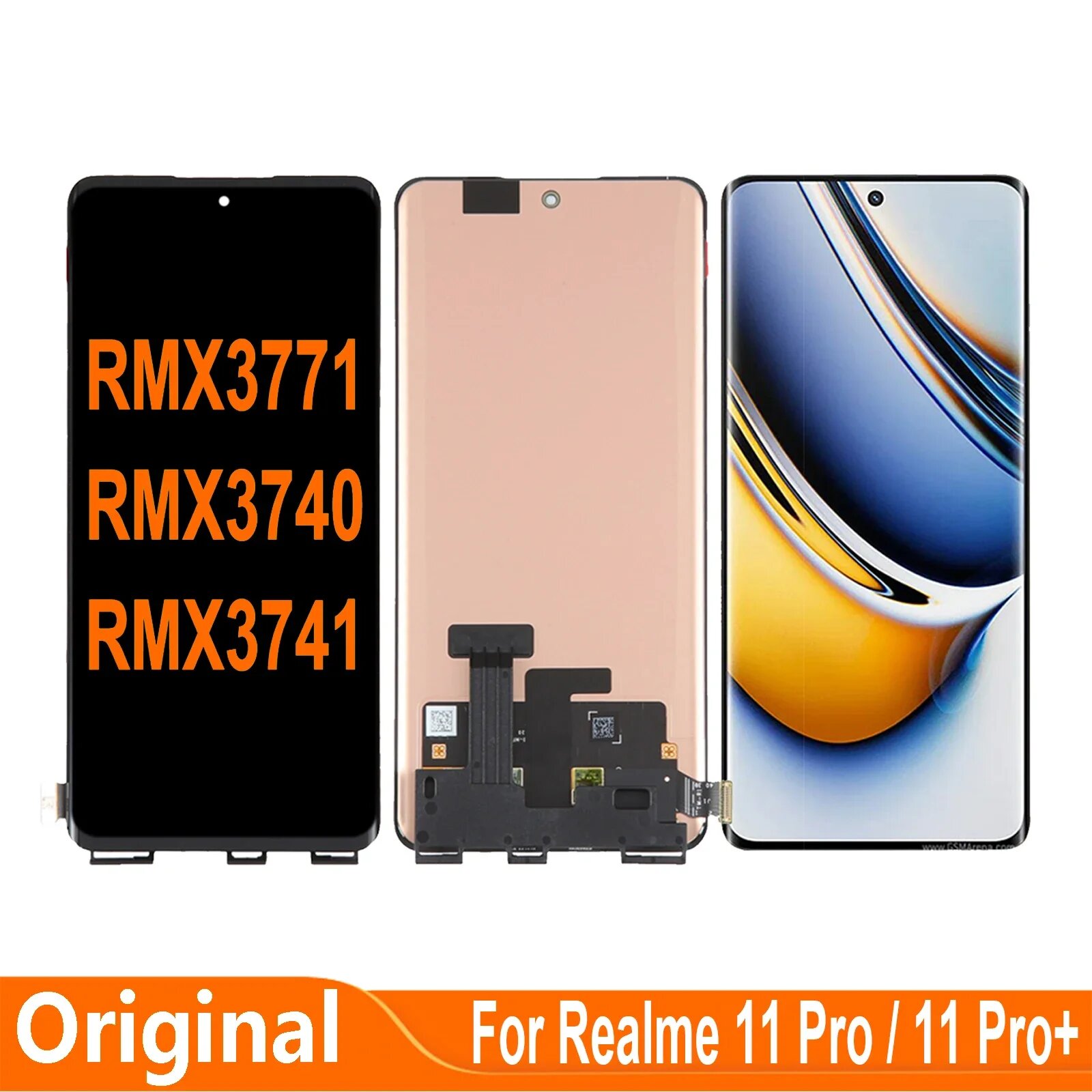 ЖК-дисплей AMOLED для Realme 11 Pro Plus RMX3771 RMX3740 RMX3741