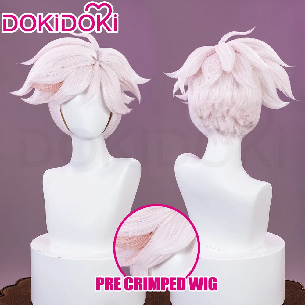 Косплей парик DOKIDOKI Ангел розовый 28 см