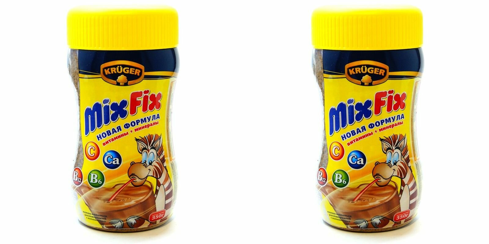 Mix Fix какао пластиковая бутылка, 350 г, 2 шт