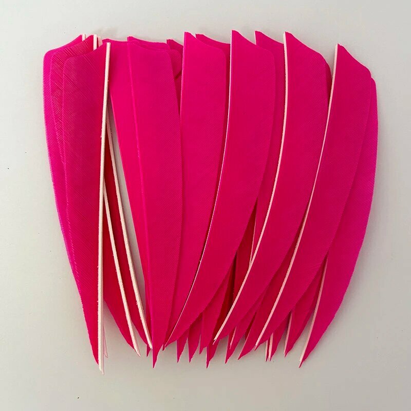 Правое крыло оперение для стрел 5 дюймов из перьев индейки 50 шт Розовый, Pink