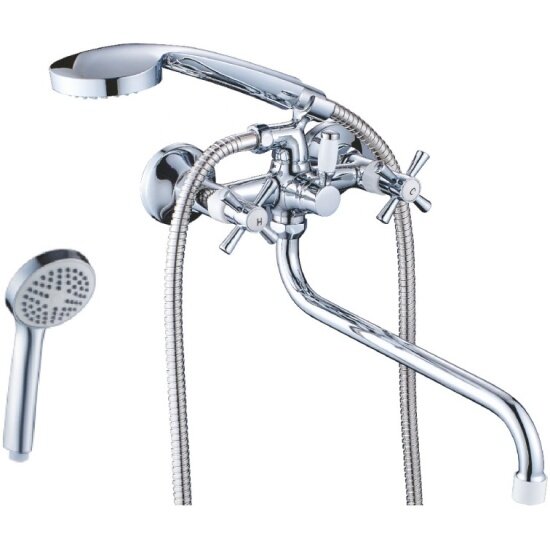 Смеситель Cron для ванны CN142 белый (CN22142-8)