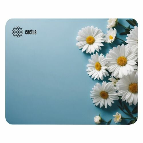 Коврик для мыши Cactus Daisies ткань, 250х200х3мм [cs-mp-d07s]