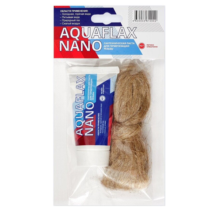 Герметик сантехнический 30 гр + лен сантехнический 15 гр - для герметизации резьбовых соединений в различных средах.