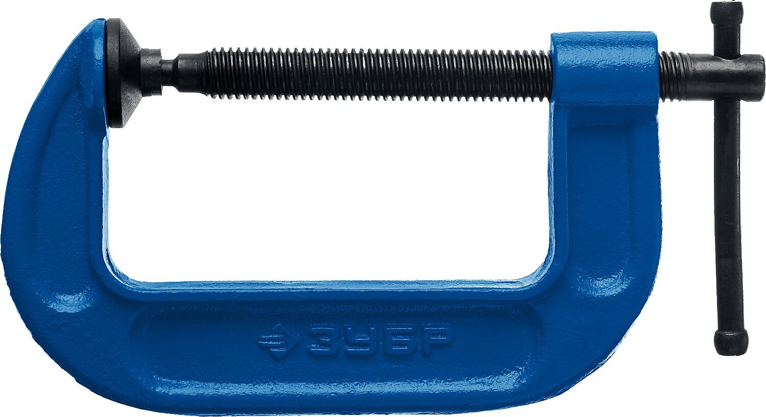 ЗУБР ПСС-100, 100 мм, чугунная струбцина тип С (G-образная), Профессионал (32245-100)