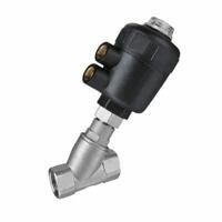 Седельный клапан наклонный, нерж. 304 с пневмоприводом (полипроп.), DN20 TL20CPAVPP TITAN LOCK