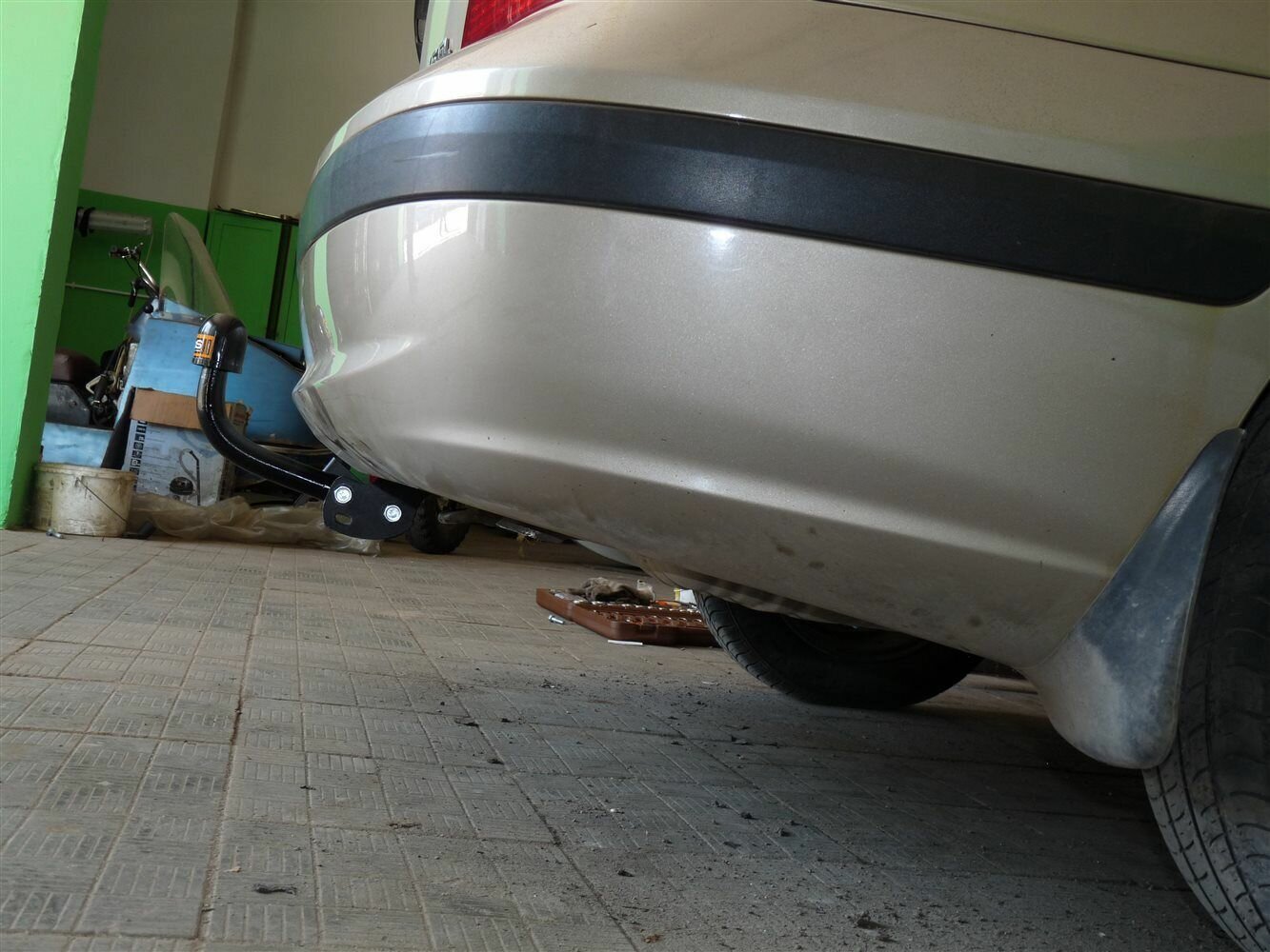 Фаркоп для Hyundai Elantra седан 2006-2012гг. (без электрики) (паспорт и сертификат) AvtoS. HY20