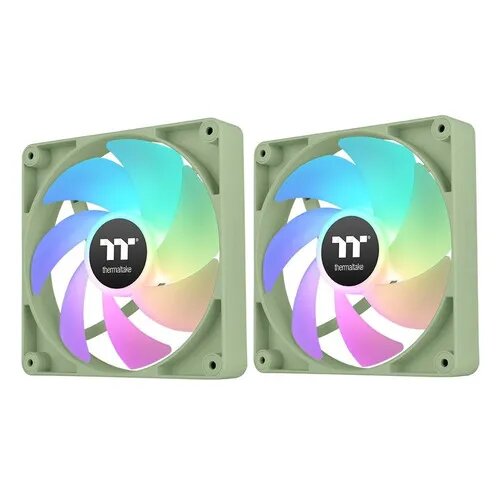 Вентилятор Thermaltake CT140 Sync Matcha ARGB 140х140x25 зеленый 4-pin (упак:2шт) (CL-F203-PL14MG-A