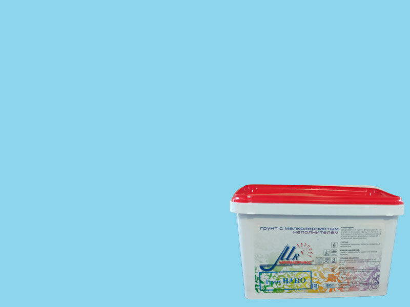 Грунт ВД-АК тонирующий с Мелкозернистым наполнителем Мраморикс™ нано под ДП, Лазурь, 2,5кг