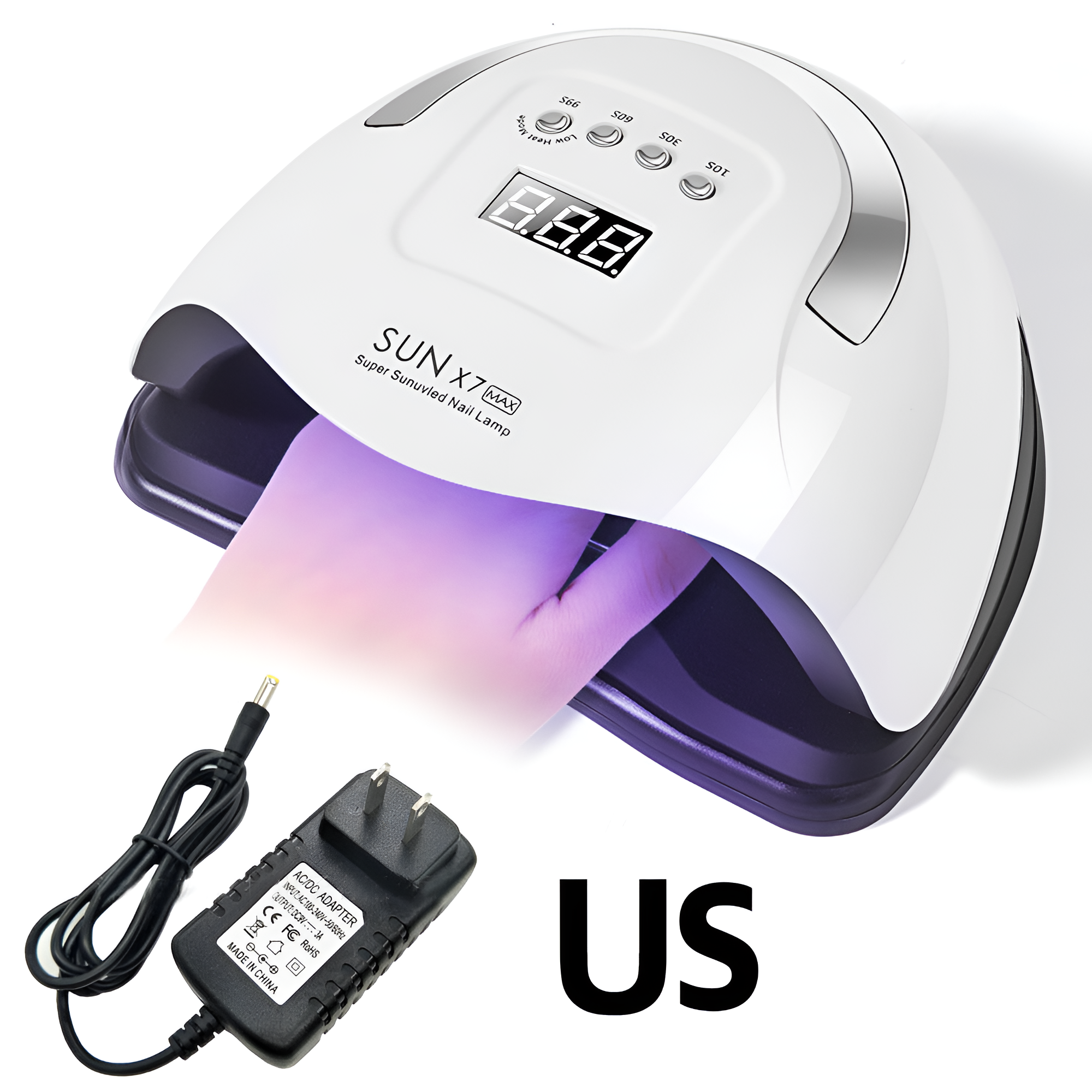 Лампа для ногтей Sunx7max 180 Вт с таймером и съемным дном, US