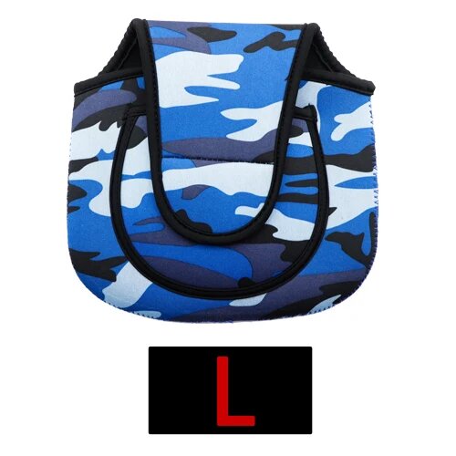 Сумка для рыболовных катушек Camo blue-L