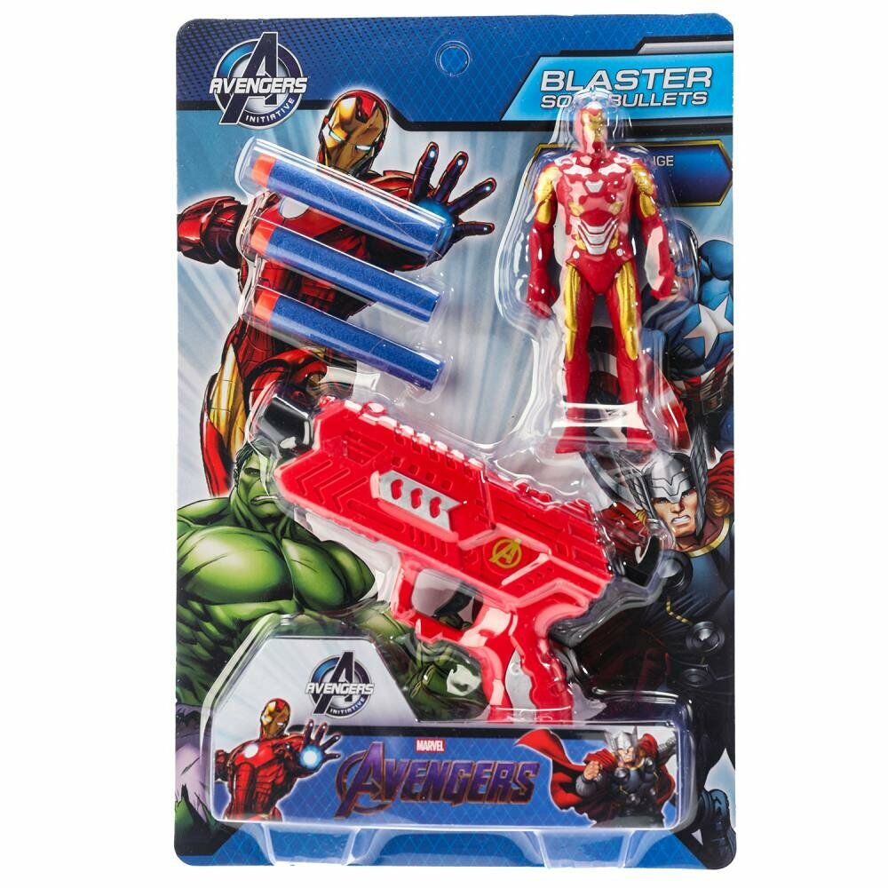 Бластер Команда мтителей с мягкими пулями, фигурка, 2403L0069-R