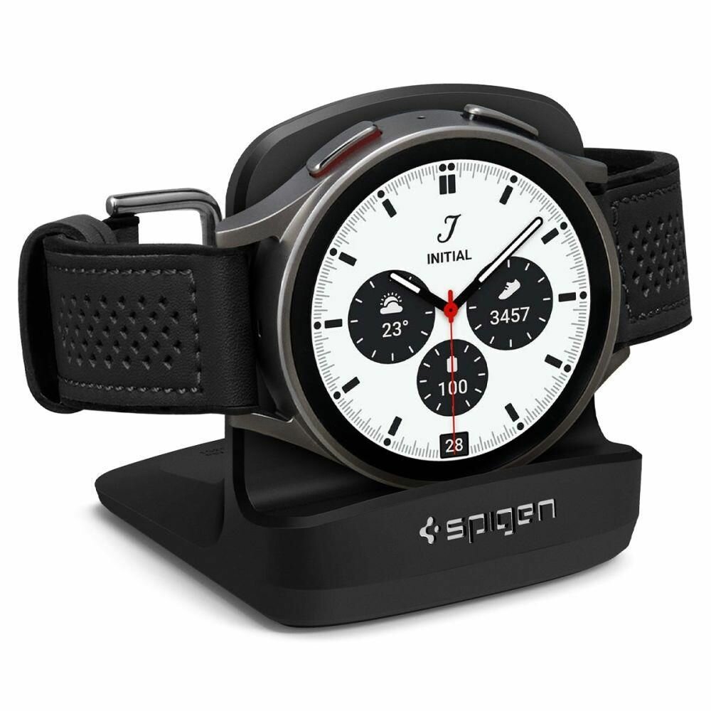 Подставка Spigen на Galaxy Watch 5/5 Pro (AMP05302) Night Stand S353 / Спиген Подставка для Галакси Вотч 5 Черный