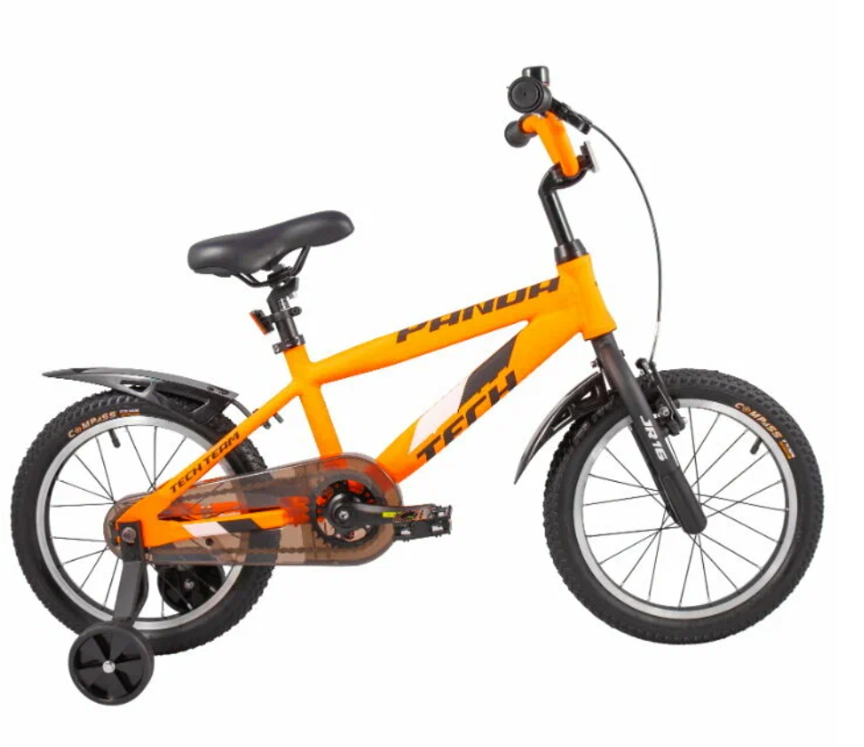 Велосипед Tech Team BULLY V 16" Рост 8" черный/оранжевый