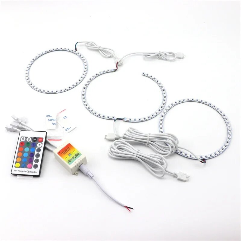 Светодиодная лампа Angel Eyes Halo Ring RGB многоцветная с дистанционным управлением DRL для LEXUS IS200 IS300 1998-2005 для TOYOTA Altezza Gita (Япония)