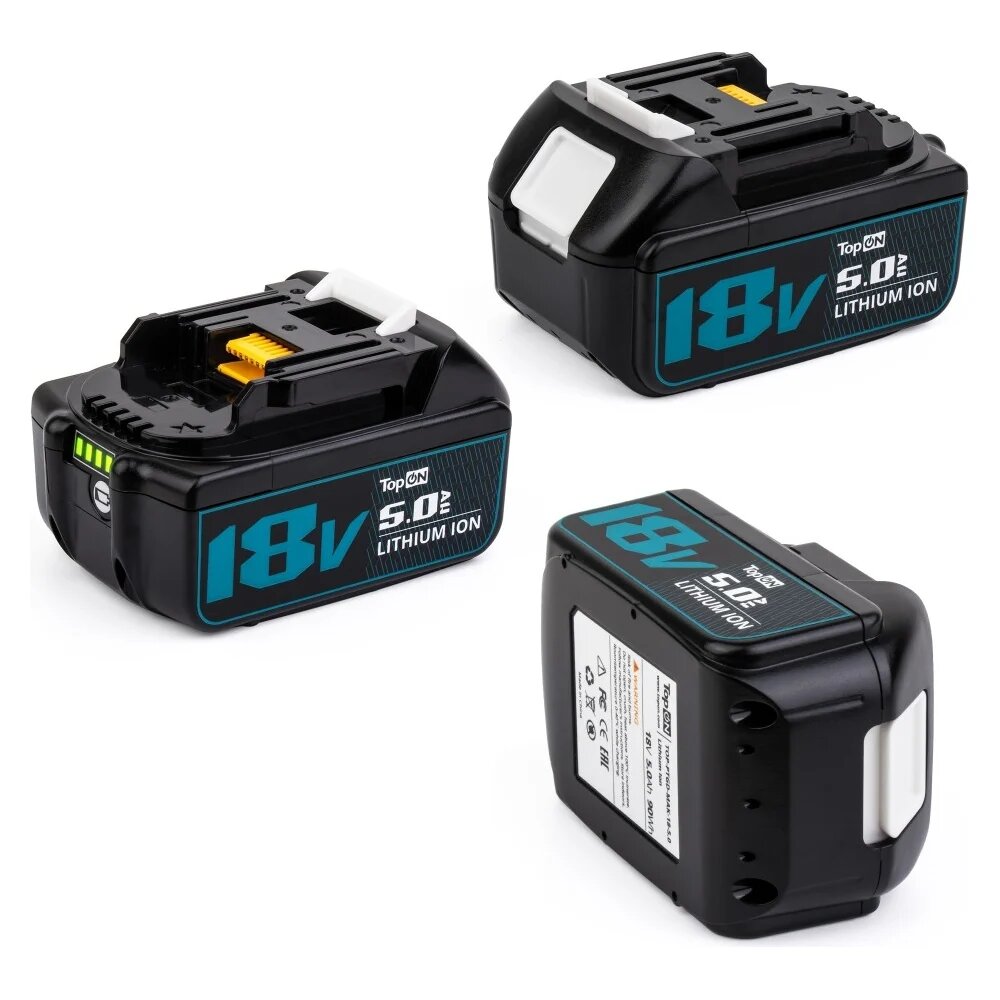 Аккумулятор TopOn bl1850b 18v 5.0ah (li-ion) pn: 197280-8 TOP-PTGD-MAK-18-5.0