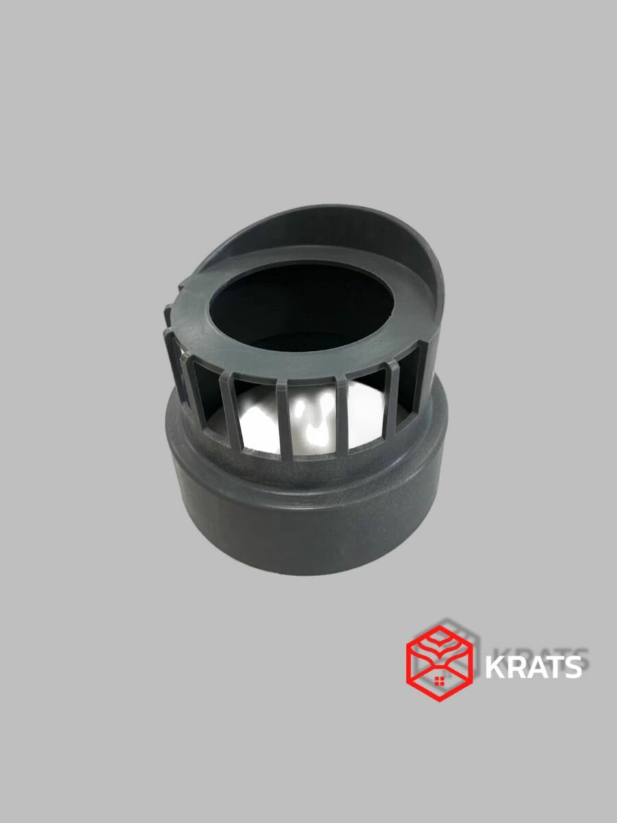 Наконечник на трубу дымохода D100 белый, Krats