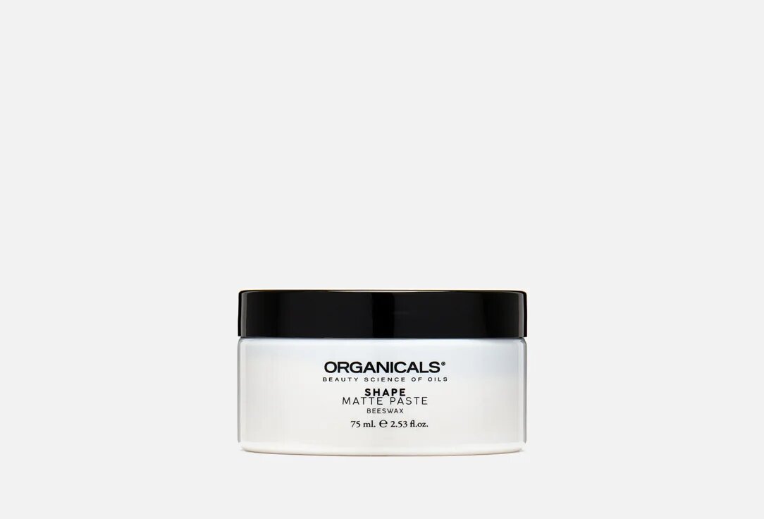 Паста для волос Organicals SHAPE MATTE, с пчелиным воском, для коротких и средних волос, 75 мл