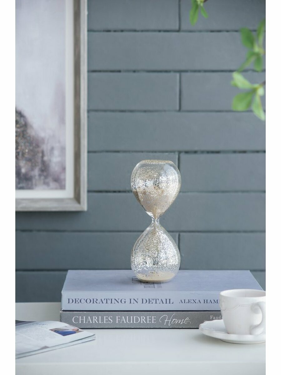 73770-TAN Декоративное изделие Песочные часы (30 минут) 8x8x21см, Glasar