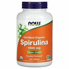 Now ORG Spirulina 1000 mg (240таб)