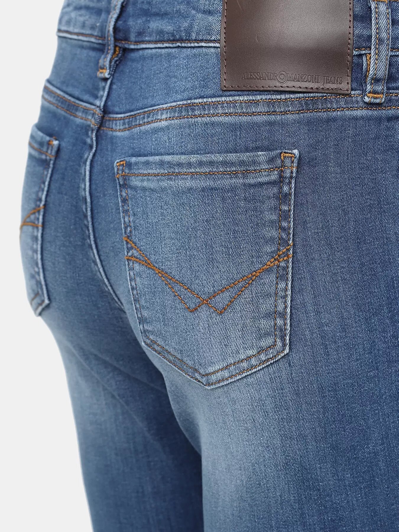 Джинсы Alessandro Manzoni Jeans, размер 50, синий — фото 1