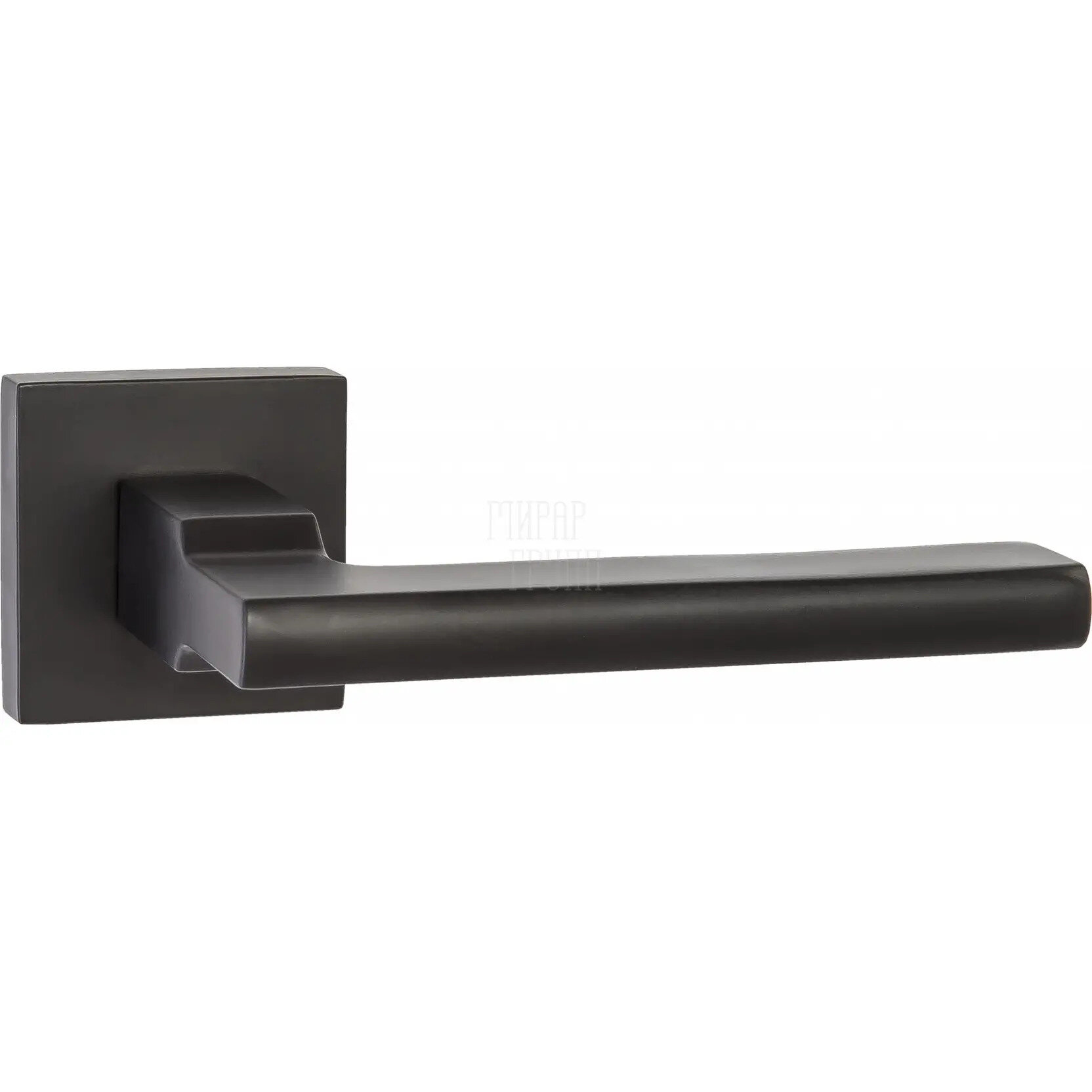 Дверные ручки Renz (Ренц) "Рим" INDH 53-03 на квадратной розетке черный