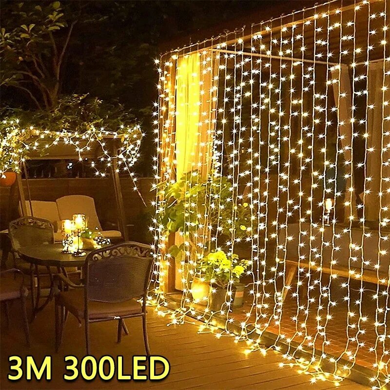 Гирлянда LED White 300LED(3M x 3M) — фото 1