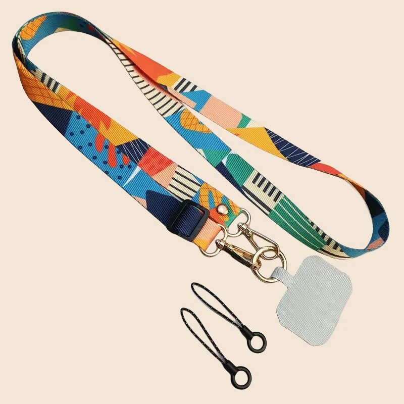 Длинный ремешок через плечо для мобильного телефона, регулируемый ремешок с защитой от потерь для iPone 13 15, Samsung Xiaomi Huawei, брелок для ключей B