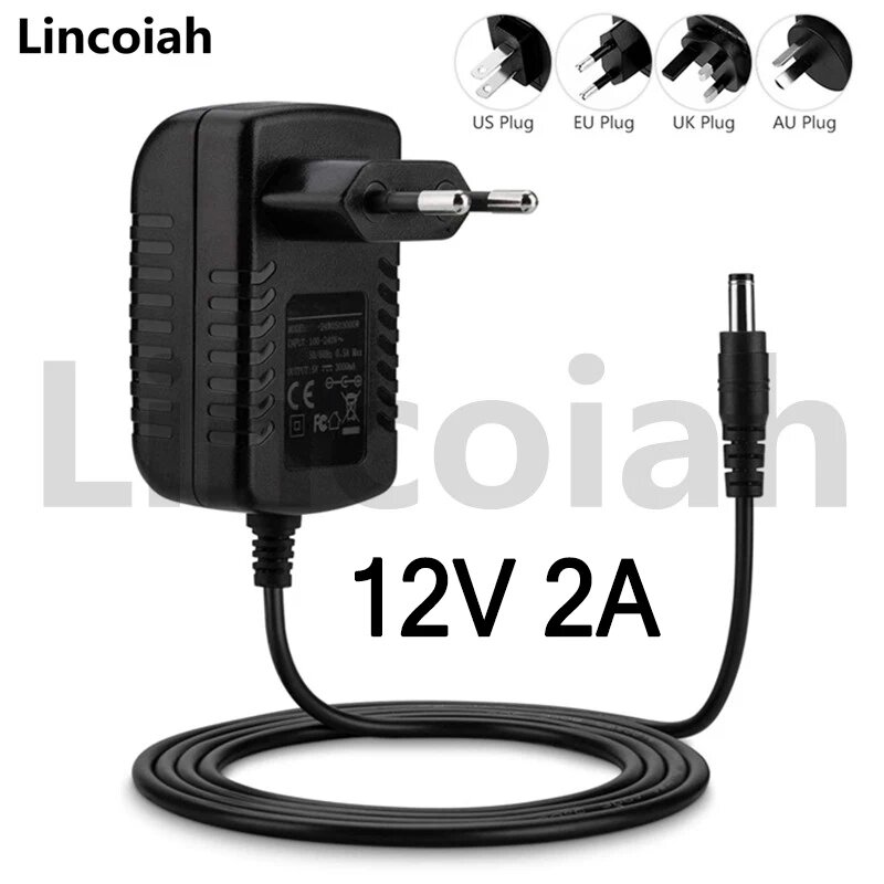 Адаптер питания Lincoiah 12В 2А для ноутбука Medion S2217 12V 2A EU DC3.5-1.35