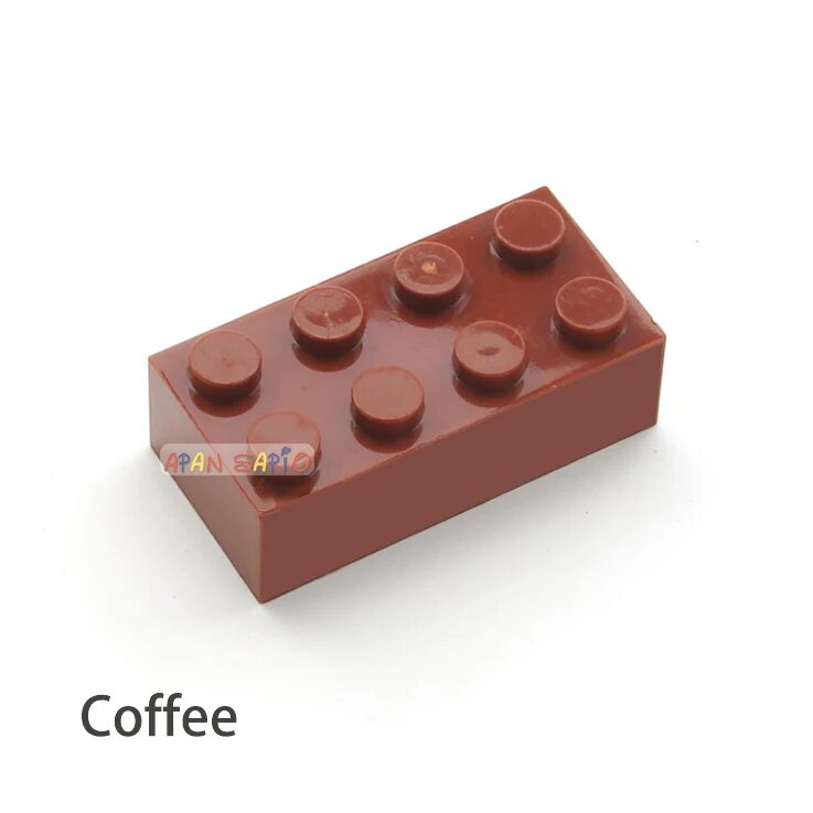 Конструктор APAN SAPIO 2x4 Коричневый (Coffee) 200шт