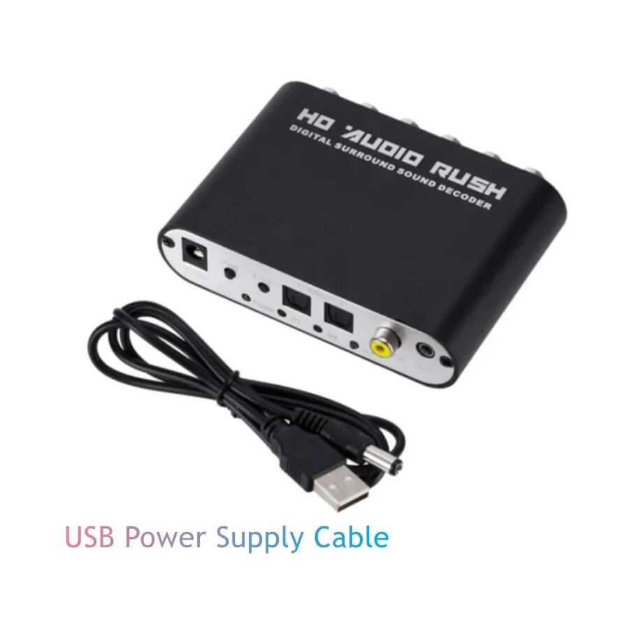 HD Audio Rush Декодер 5.1 с питанием USB