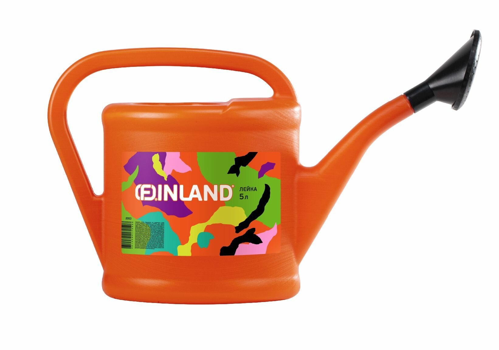 Лейка садовая FINLAND 5 л, с рассеивателем, оранжевая, арт.2053
