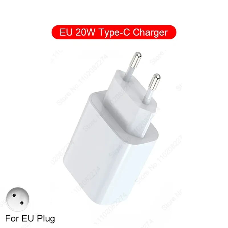 Быстрое зарядное устройство 40 Вт для Apple iPhone 16 13 12 11 14 15 Pro Max Plus X EU 20W Charger