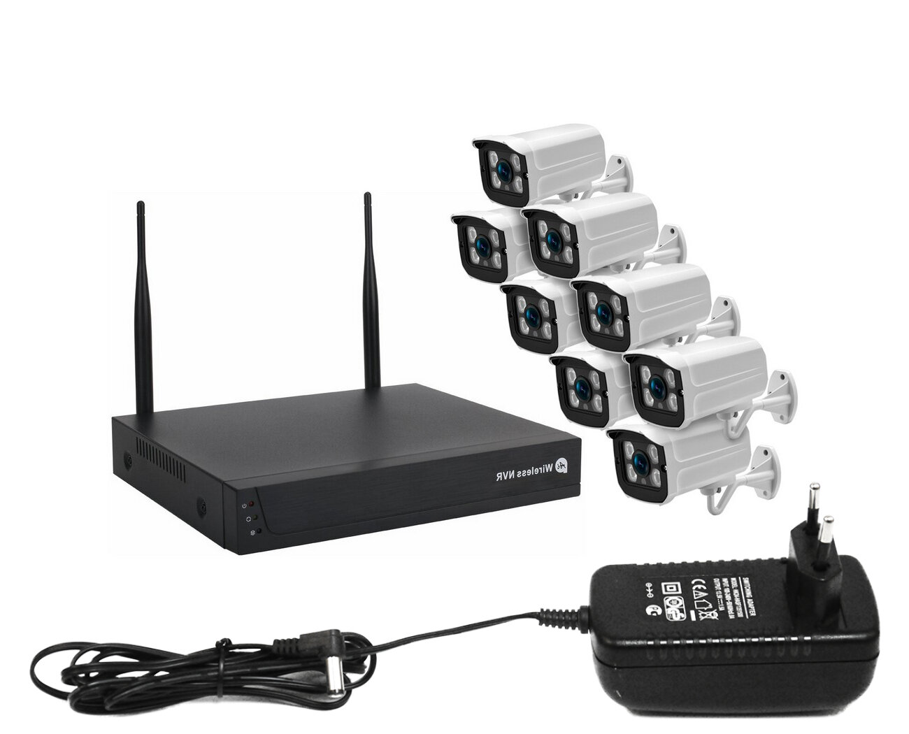 Беспроводной набор видеонаблюдения Okta-Vision-Cloud-Street Model:5.0 с облачным хранением 8 камер для улицы