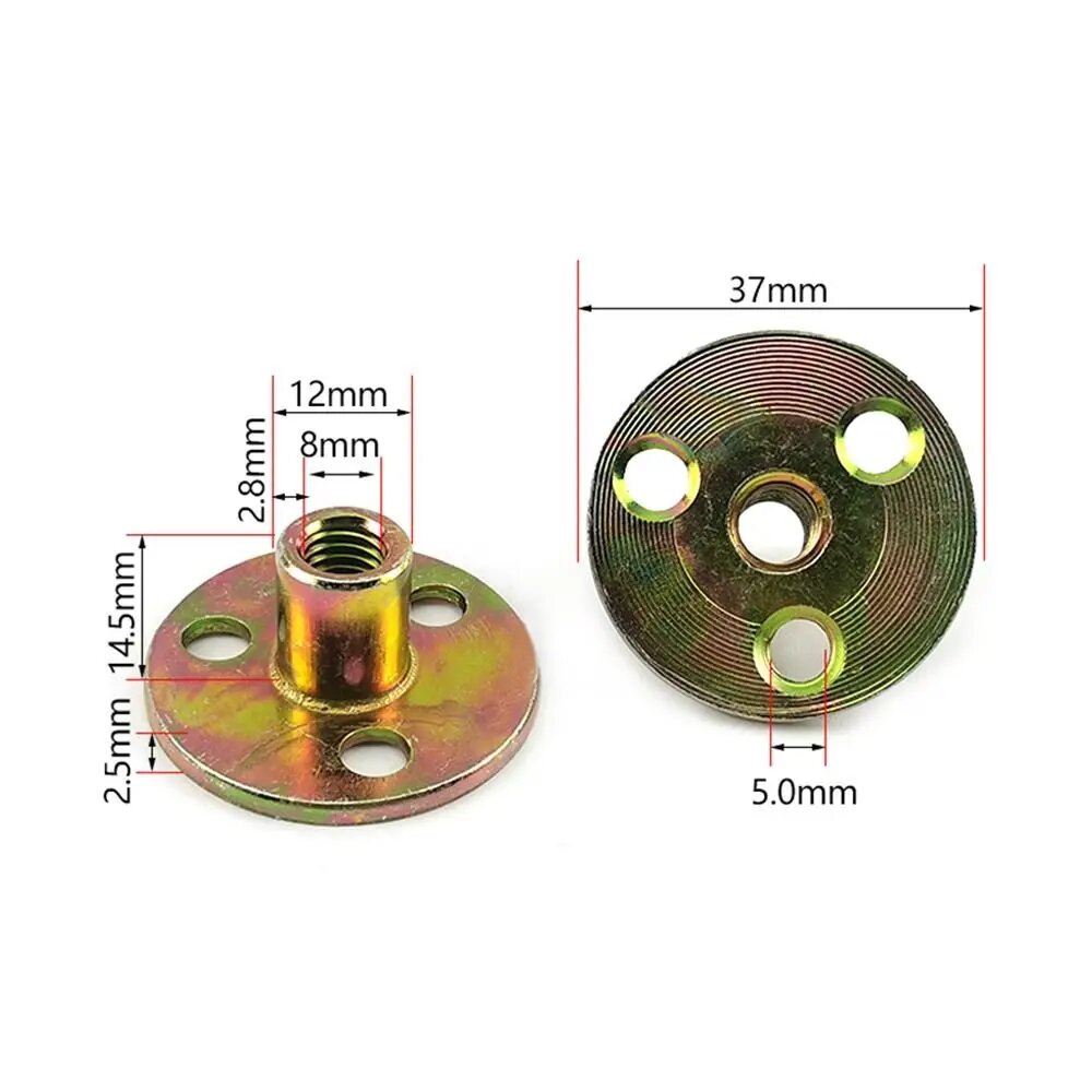 Комплект стопорных гаек М6 М8 М10 М12 из углеродистой стали M8x37x2.5