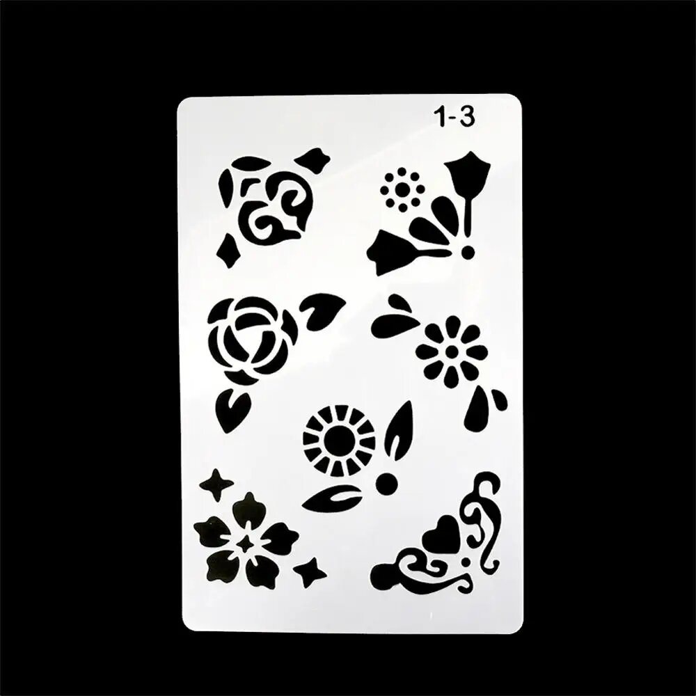 Шаблоны для рисования XIALUOSHAN 01208~01220 Черный, 1-3