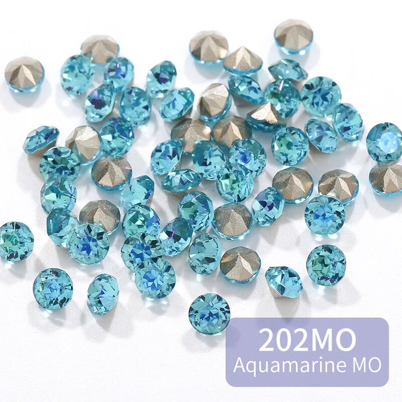 Стразы PIPATIAN 4/6/8 мм Бирюзовый, 8mm, 202MO