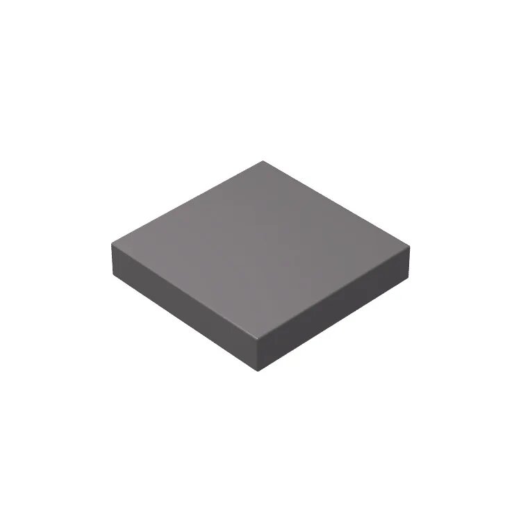 Плоские плитки LEQUMOC 2x2, 20 шт, серый