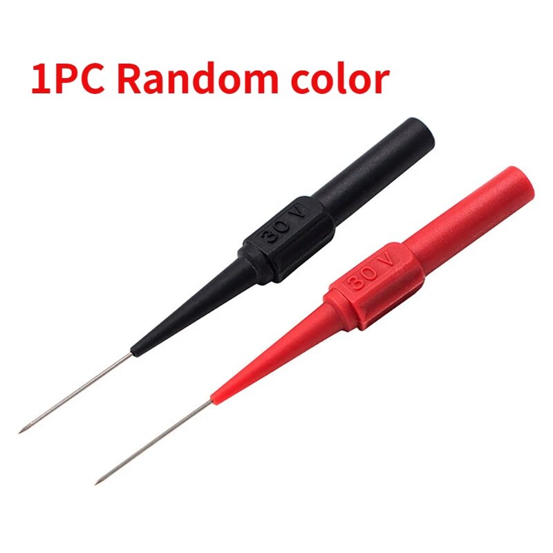 Гибкие провода-зонды для мультиметра 0,7 мм, черные/красные 1PC