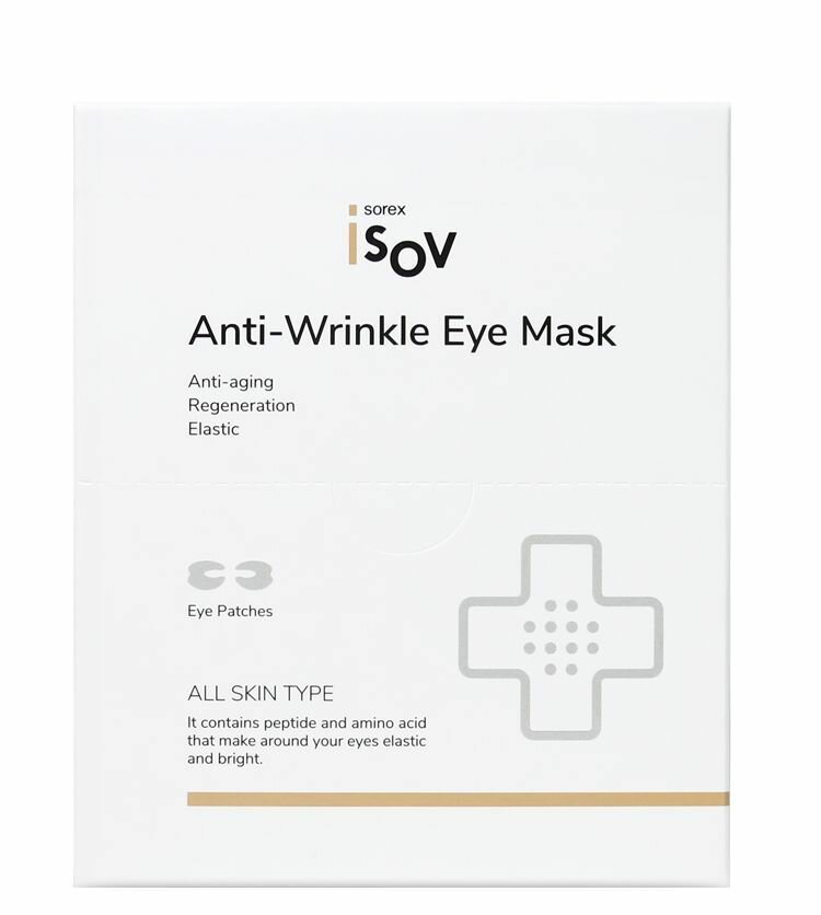Лифтинг-патчи на верхнее и нижнее веко Isov Anti-Wrinkle Eye Mask 30пар