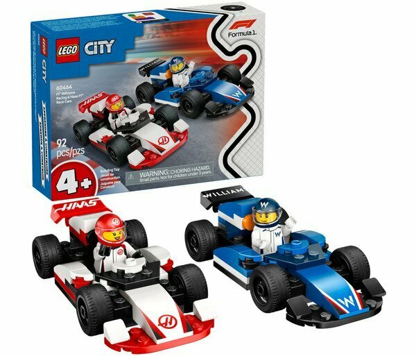 Конструктор LEGO City 60464 Гоночные автомобили Формулы-1 Williams Racing и Haas F1 (Lego 60464)