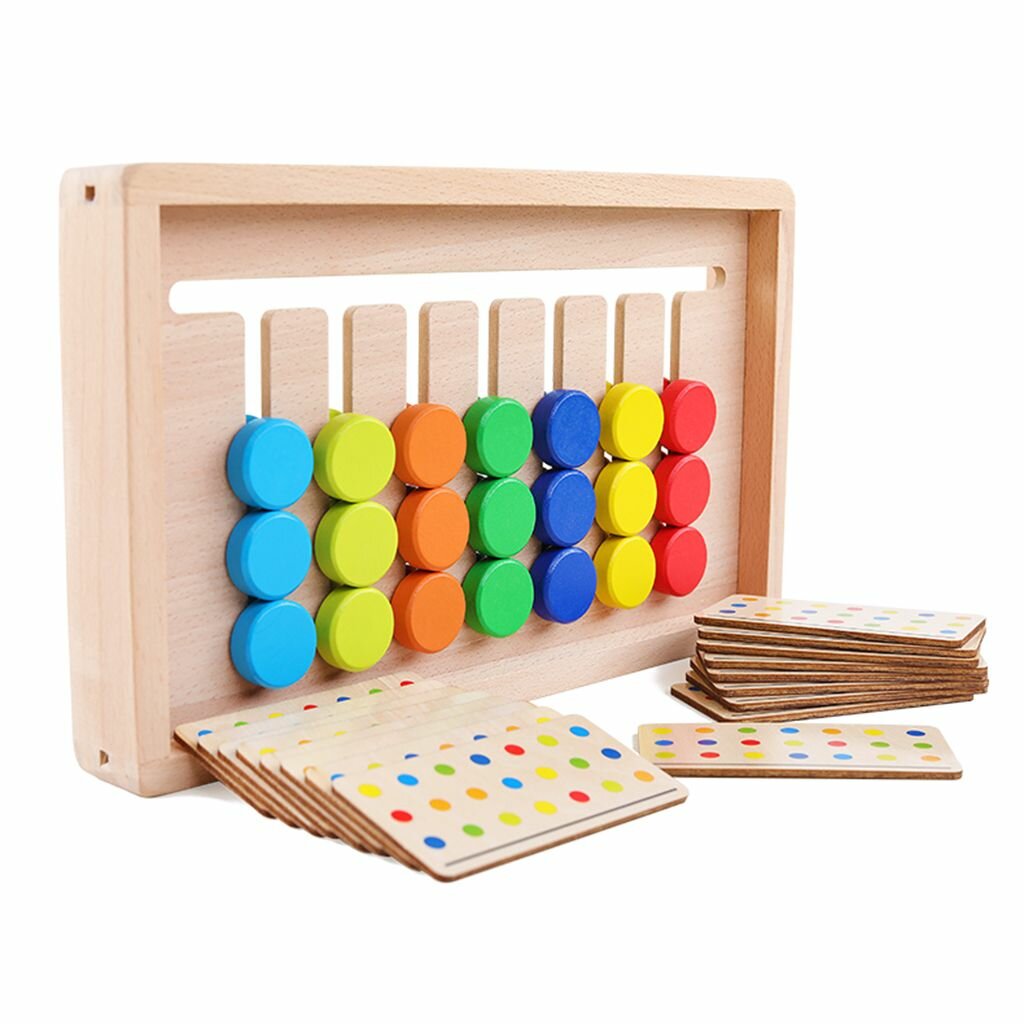 Развивающая логическое мышление ребенка цветовая когнитивная игра "семицветная игра"