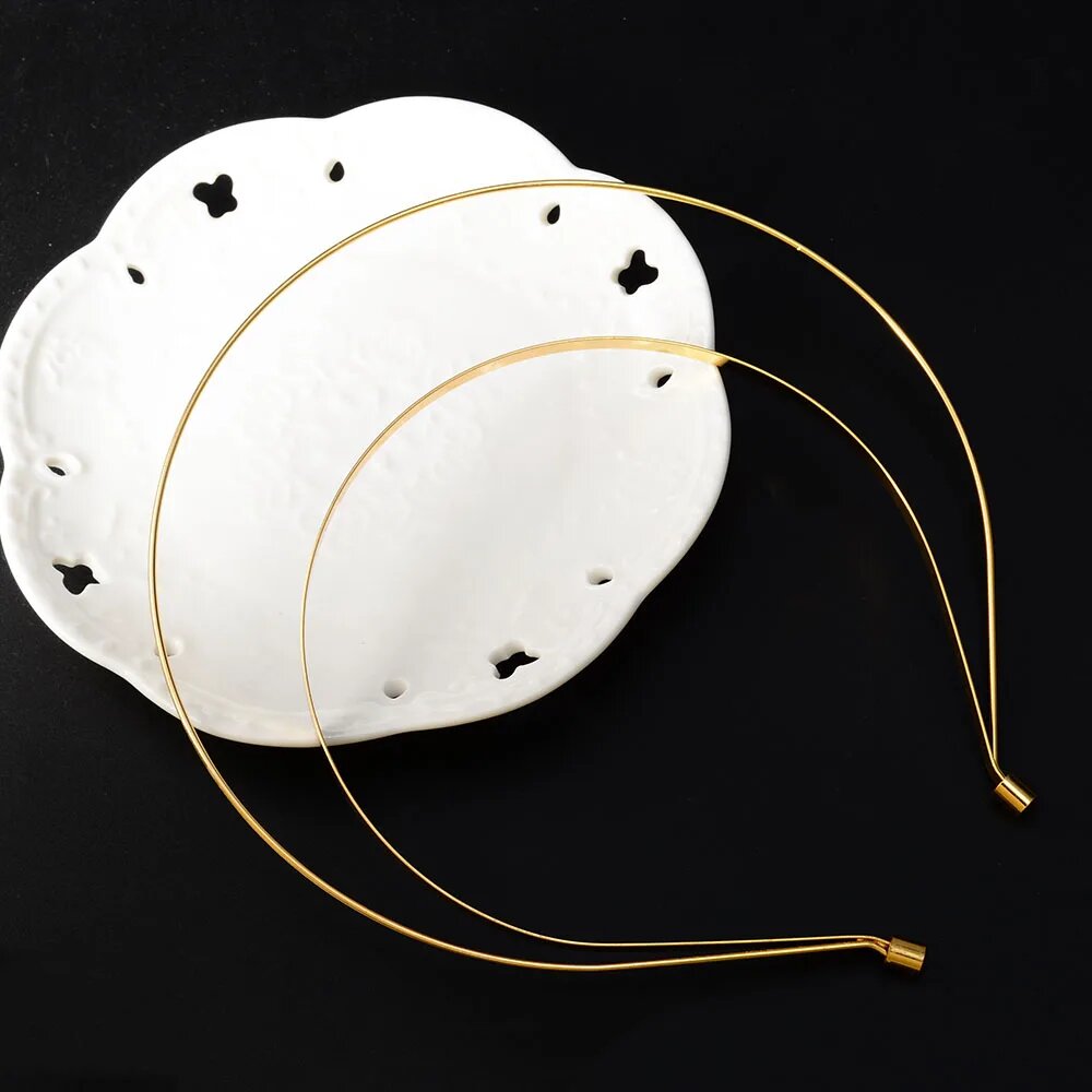 Золотая тиара для волос, Metal color: B gold